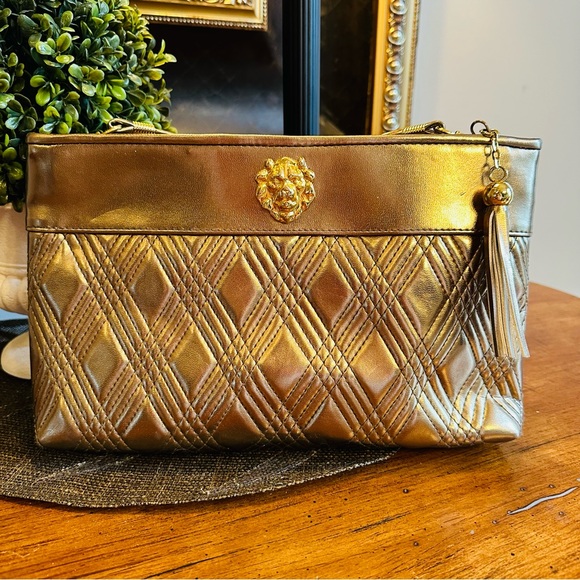 WARREN REED | Bags | Vintage Warren Reed Gold Like New Clutch Style Bag ...